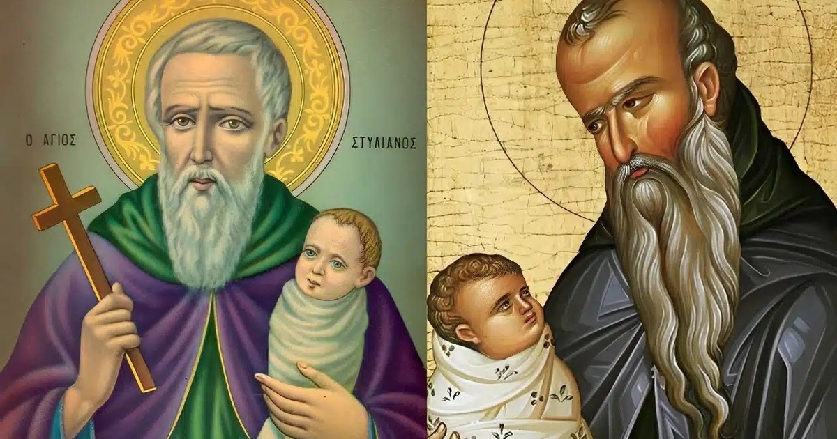 O Άγιος Στυλιανός ο Θαυματουργός που χαρίζει και για γιατρεύει παιδιά ...
