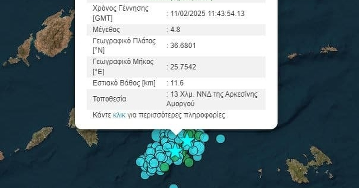 EKTAKTO TΩΡΑ - ΝΕΟΣ ΔΥΝΑΤΟΣ ΣΕΙΣΜΟΣ ΣΤΗ ΣΑΝΤΟΡΙΝΗ - Athina360